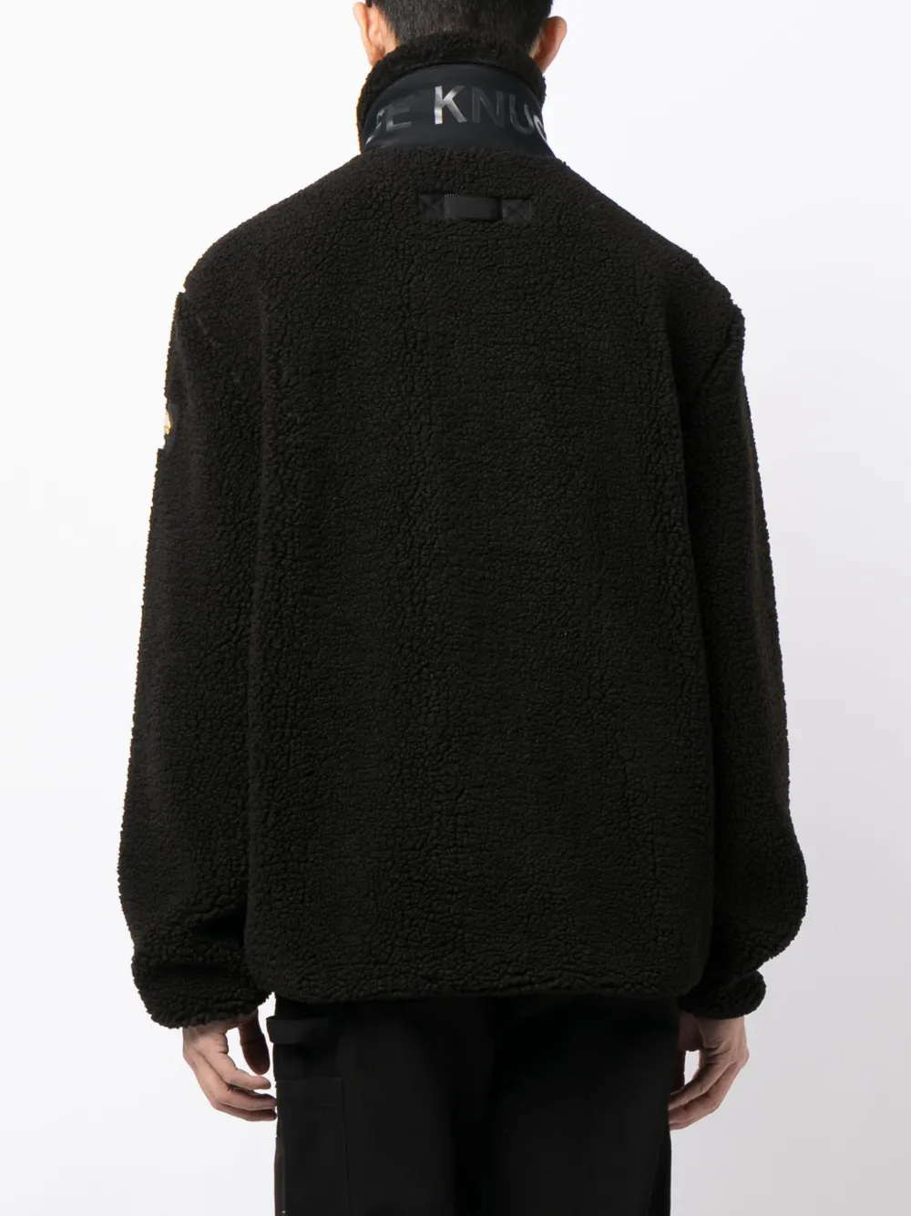 Moose Knuckles Zip-front Fleece Jacket In Black | ModeSens
