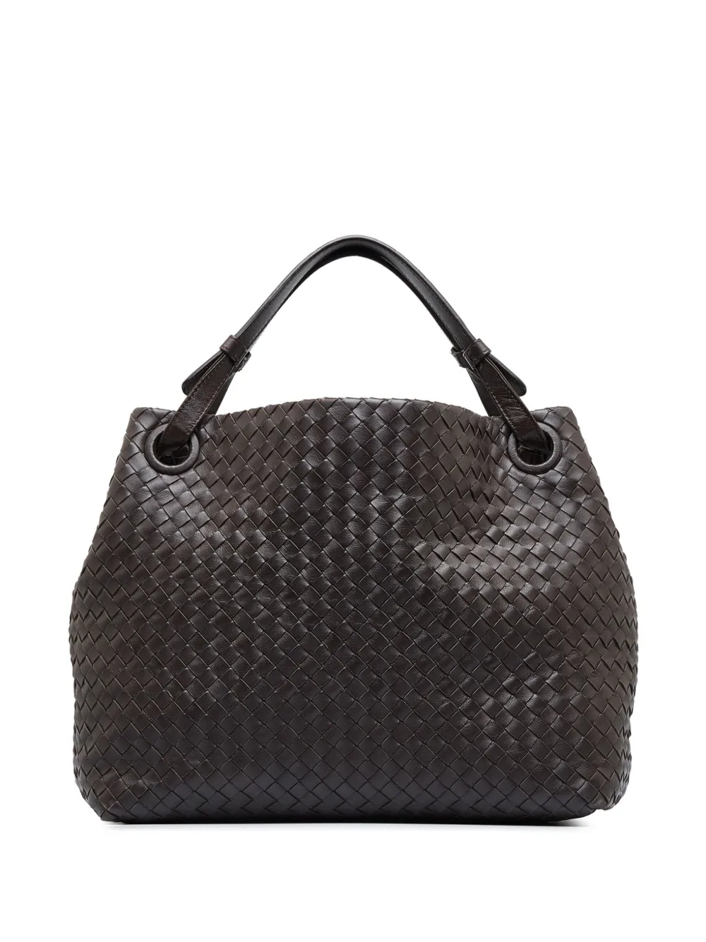 Pre-owned Bottega Veneta Bella Tote Bag In Brown | ModeSens
