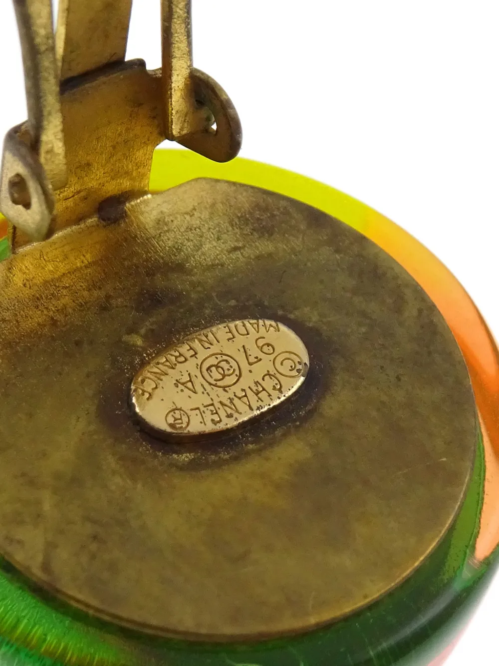 CHANEL Pre-Owned Pendientes De Botón Con Logo CC 1997 - Farfetch