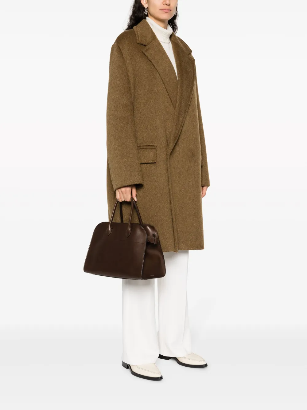 The Row Margaux Leather Tote Bag - Farfetch