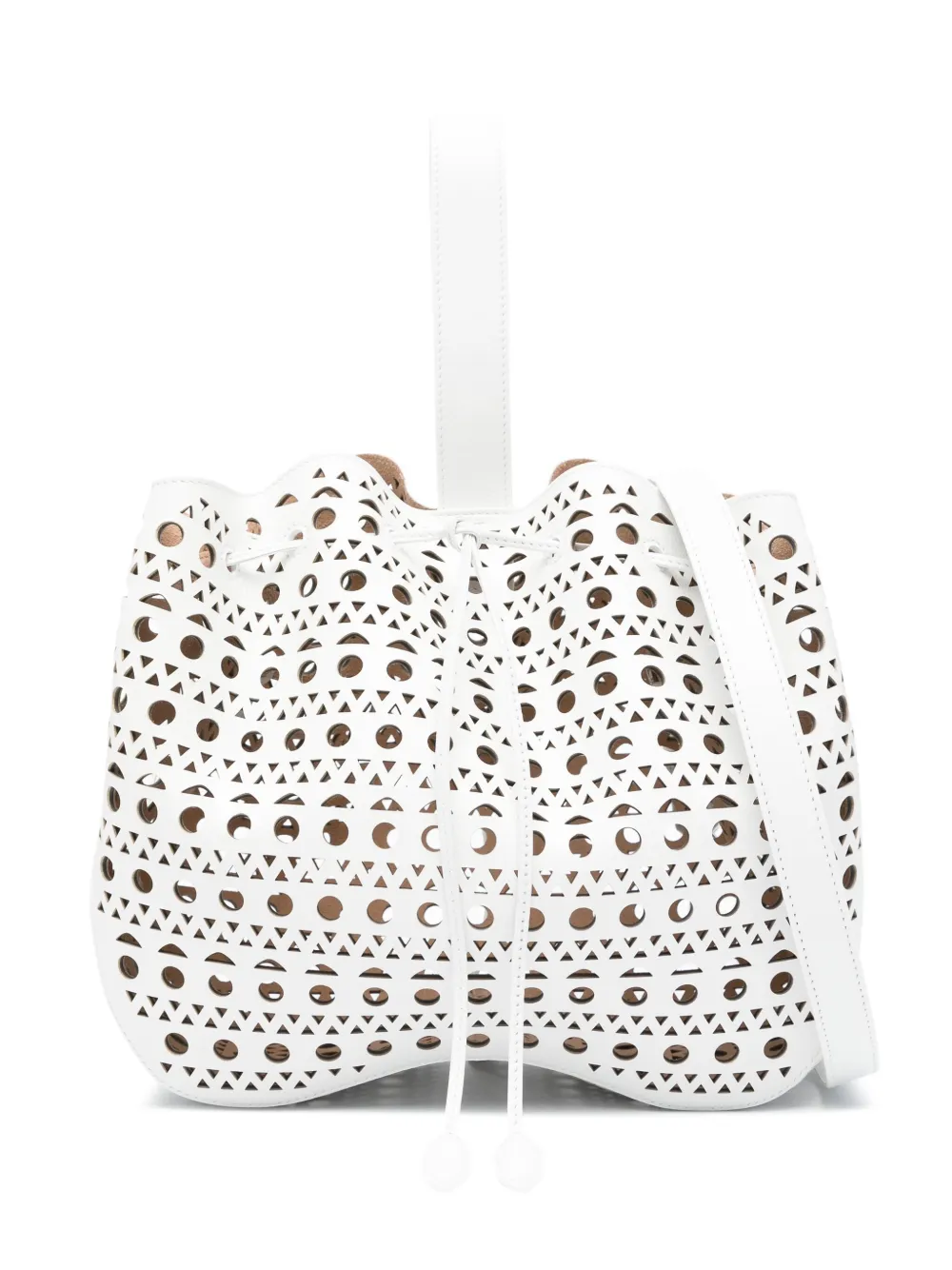 Alaïa Rose Marie 28 レザーハンドバッグ | ホワイト | FARFETCH JP