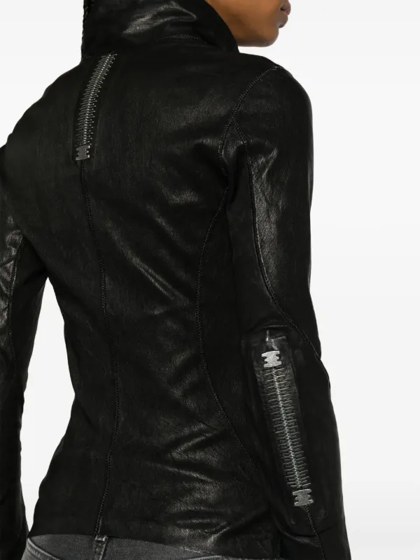 Isaac Sellam Experience zip-detail Leather Jacket | Black Isaac Sellam Experience zip-detail Leather Jacket | Black
