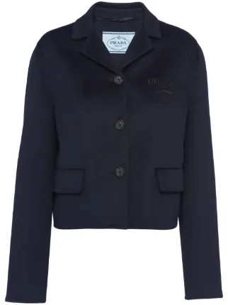 Prada single-breasted Cashgora Jacket | Blue | FARFETCH Prada single-breasted Cashgora Jacket | Blue | FARFETCH