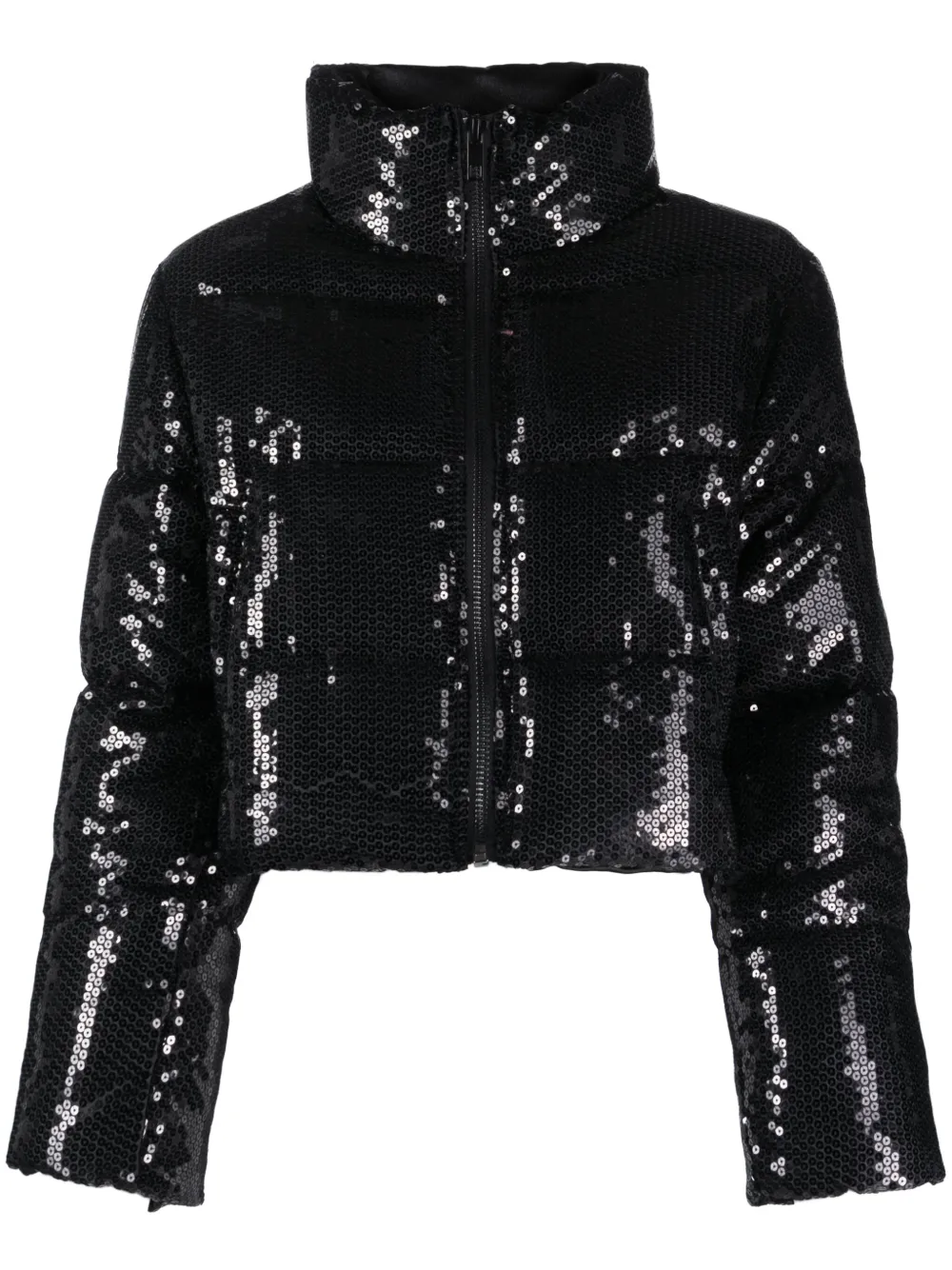 Apparis sequin-embellished Puffer Jacket | Black | FARFETCH AO