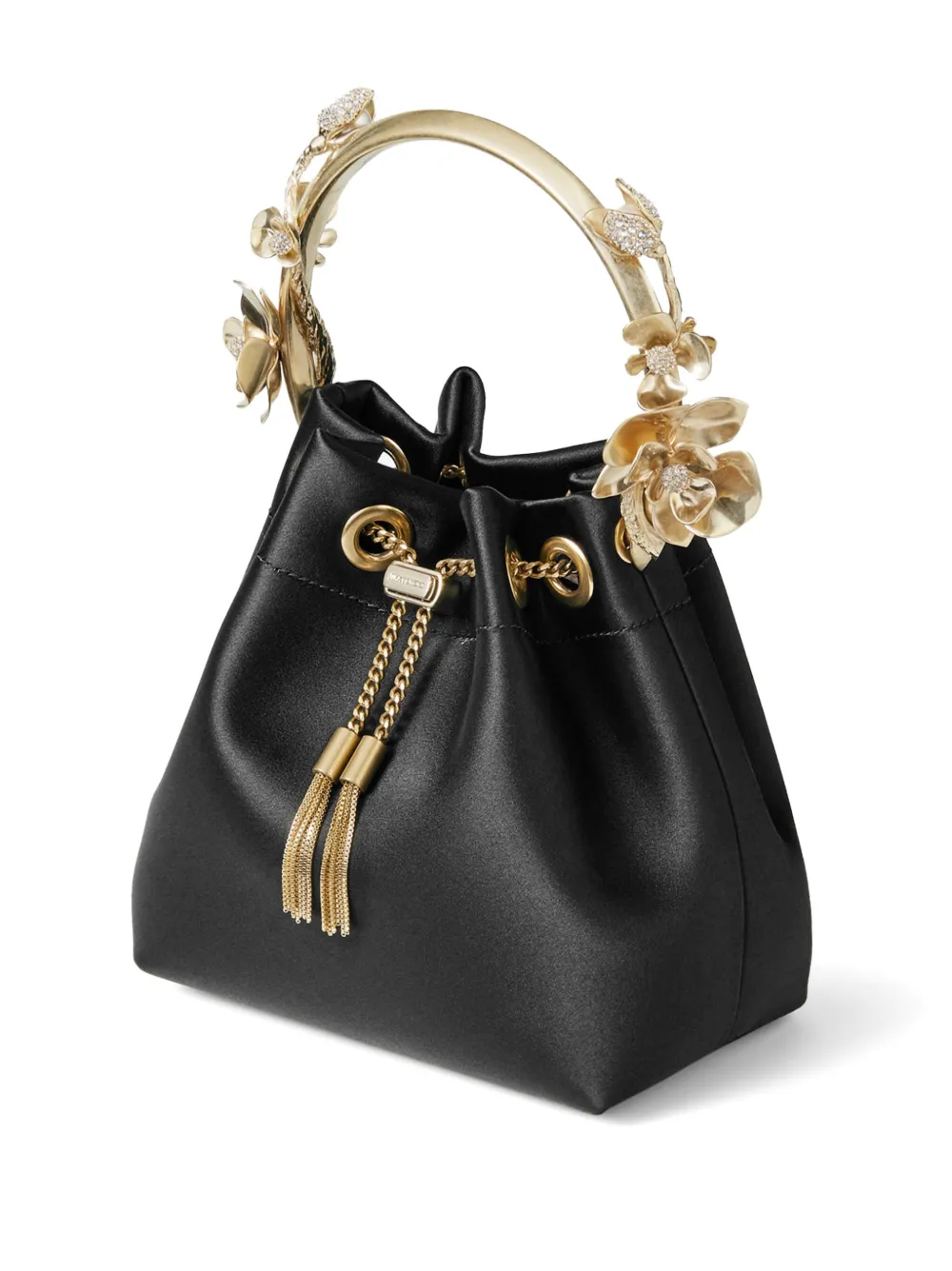 Jimmy Choo Bon Bon flower-appliqué Satin Bag - Farfetch