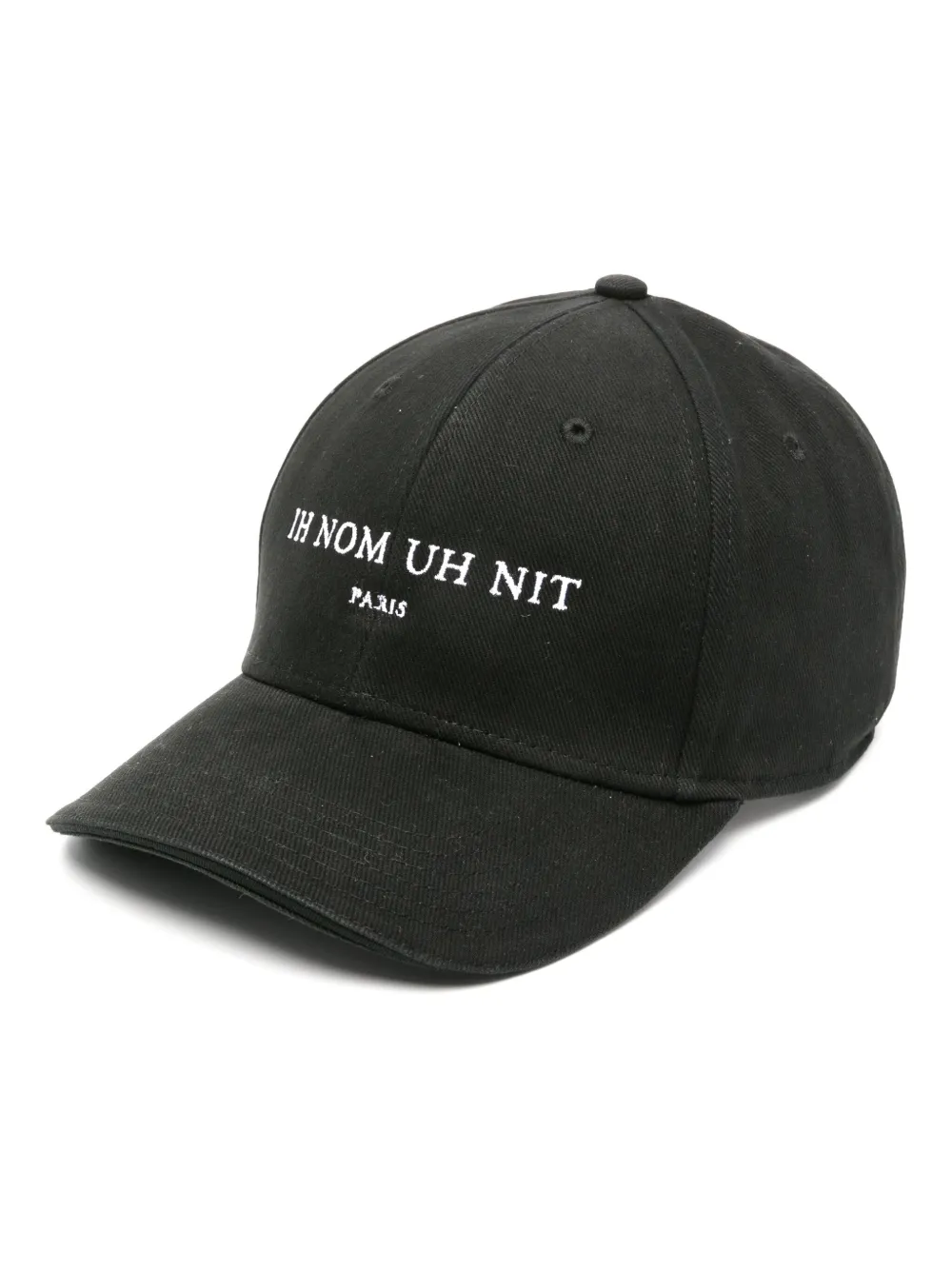 Ih Nom Uh Nit Logo-embroidered Cotton Baseball Cap In Black | ModeSens