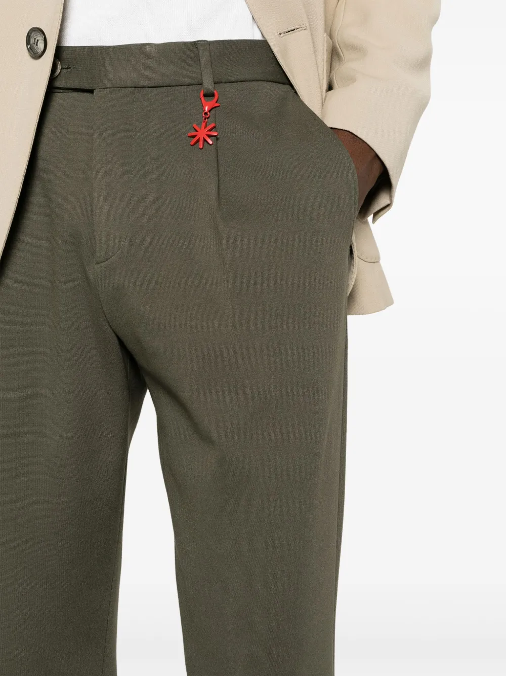 Manuel Ritz logo-keyring slim-cut Chinos - Farfetch