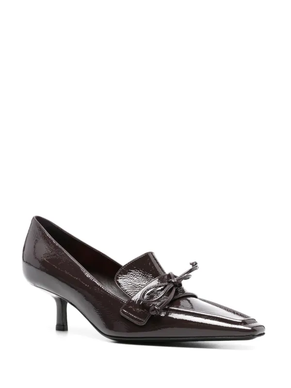 Burberry Storm 50mm Leather Pumps Purple FARFETCH JO