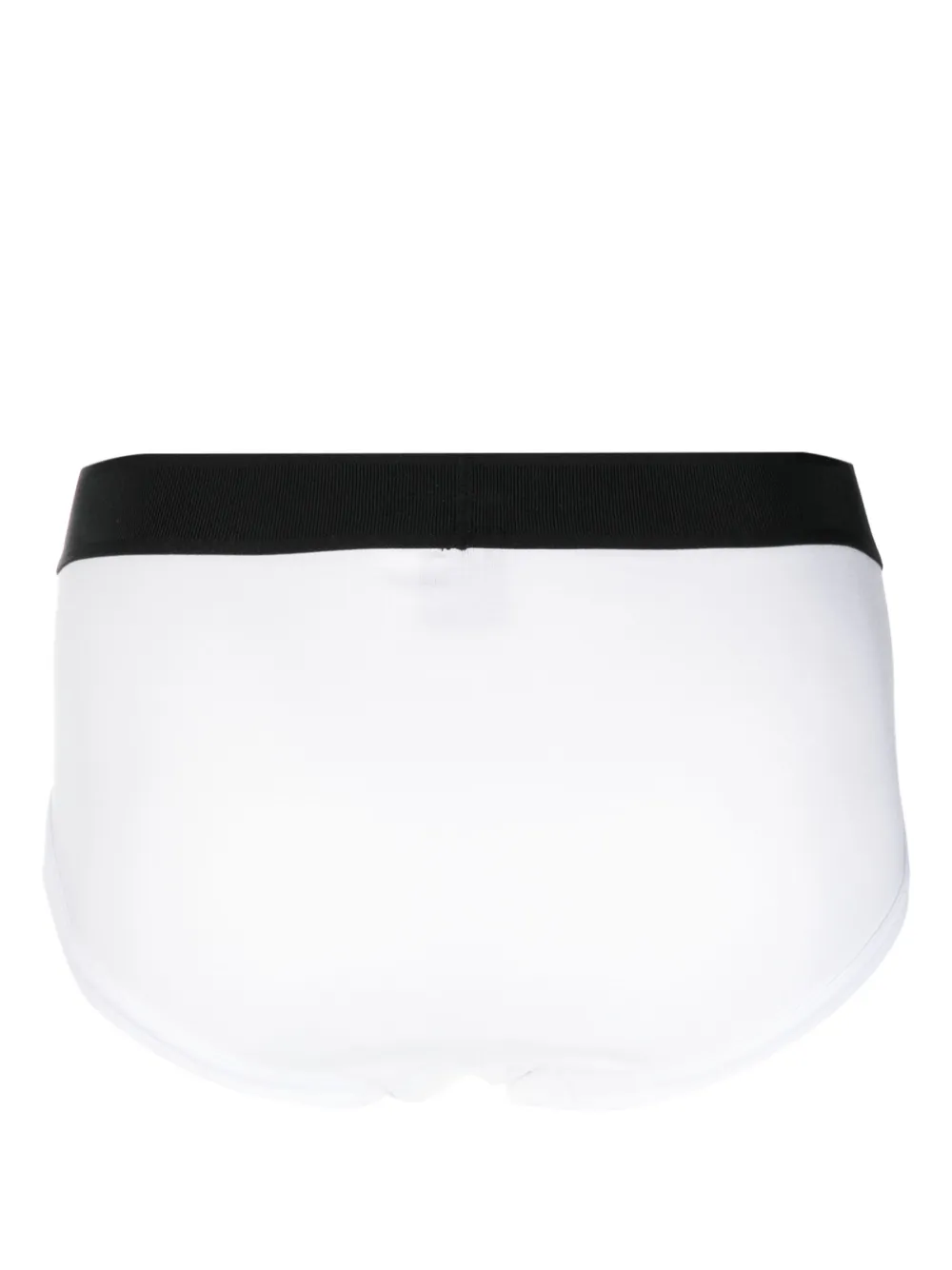 Tom Ford Logo Waist Cotton Briefs Pack Of Two Farfetch