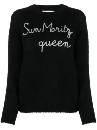 MC2 Saint Barth Bestickter Pullover | Schwarz | FARFETCH DE