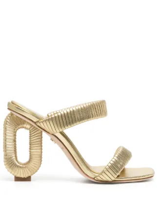 Dee Ocleppo Jamaica 90mm Leather Sandals | Gold | FARFETCH