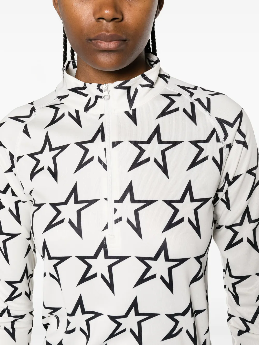 Perfect Moment star-print zip-up Sweatshirt - Farfetch