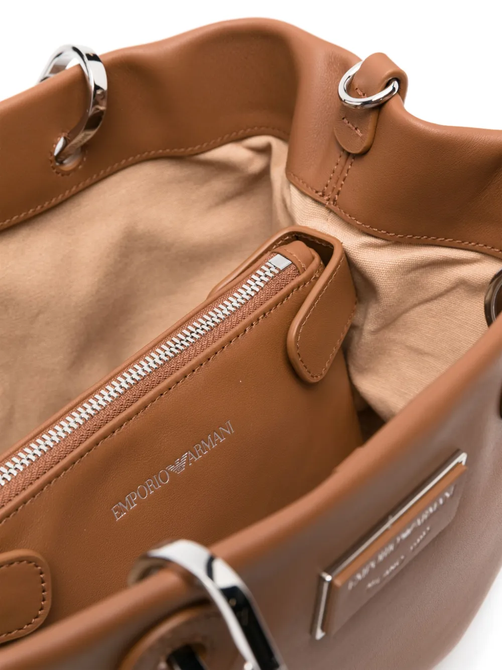 Emporio Armani Small MyEA logo-patch Tote Bag - Farfetch