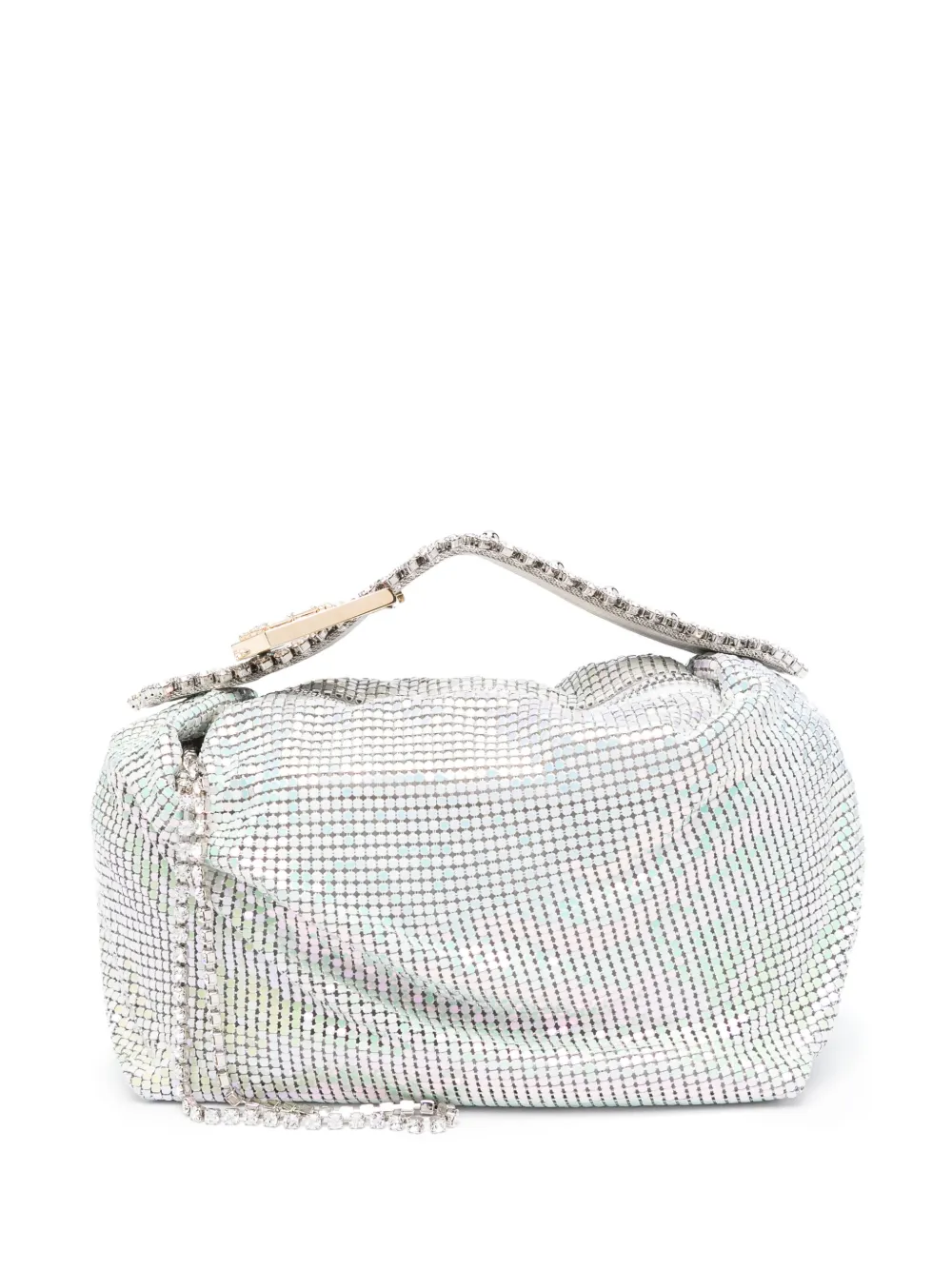 Gedebe Jill Mesh Embellished Tote Bag In White | ModeSens