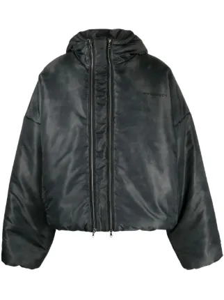 Y/Project Double Collar Puffer Jacket | Grey | FARFETCH