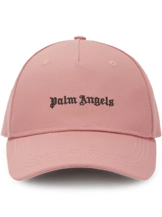 Palm Angels logo-embroidered Baseball Cap | Pink | FARFETCH