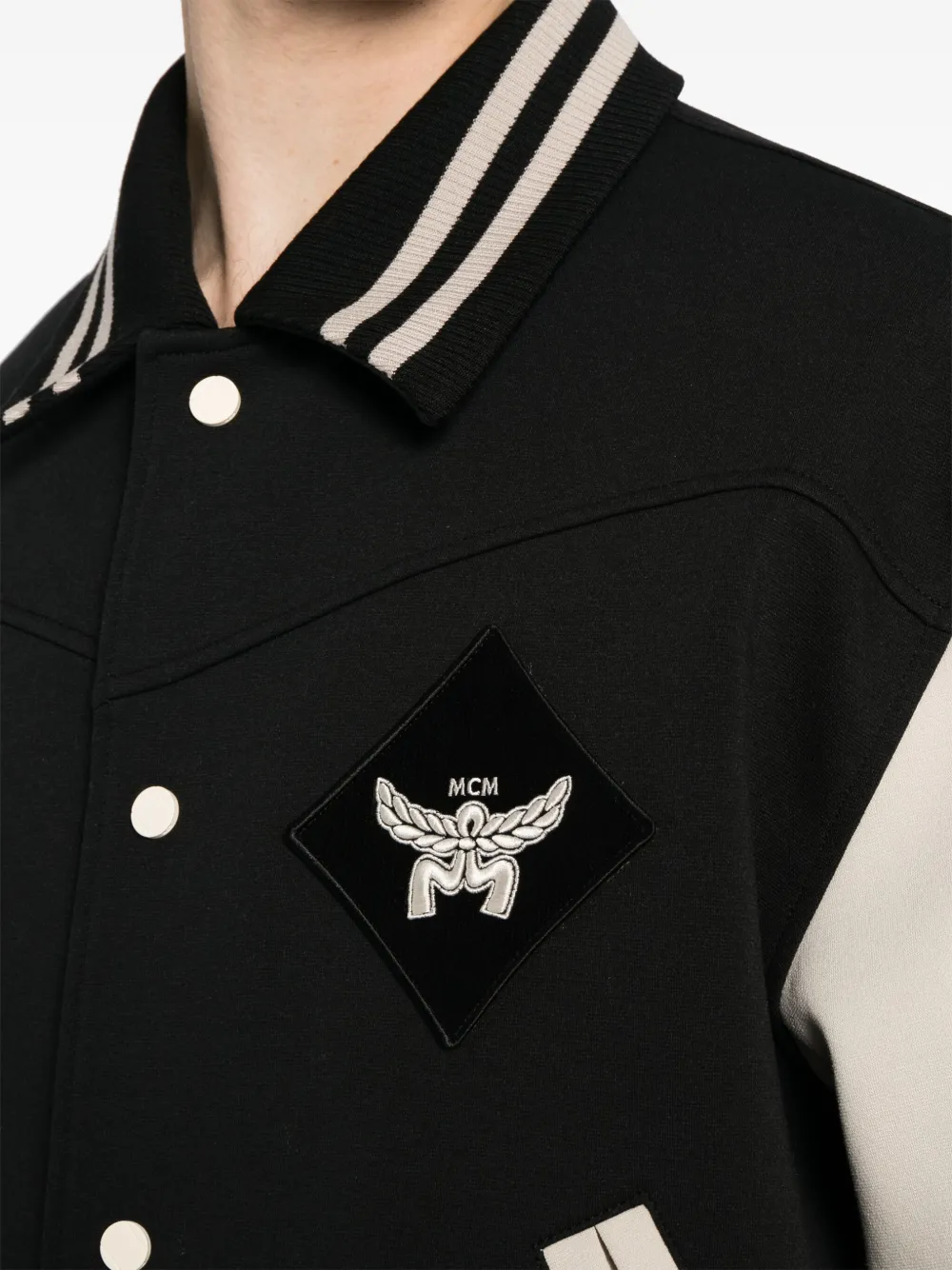 MCM Essential logo-appliqué Varsity Jacket - Farfetch