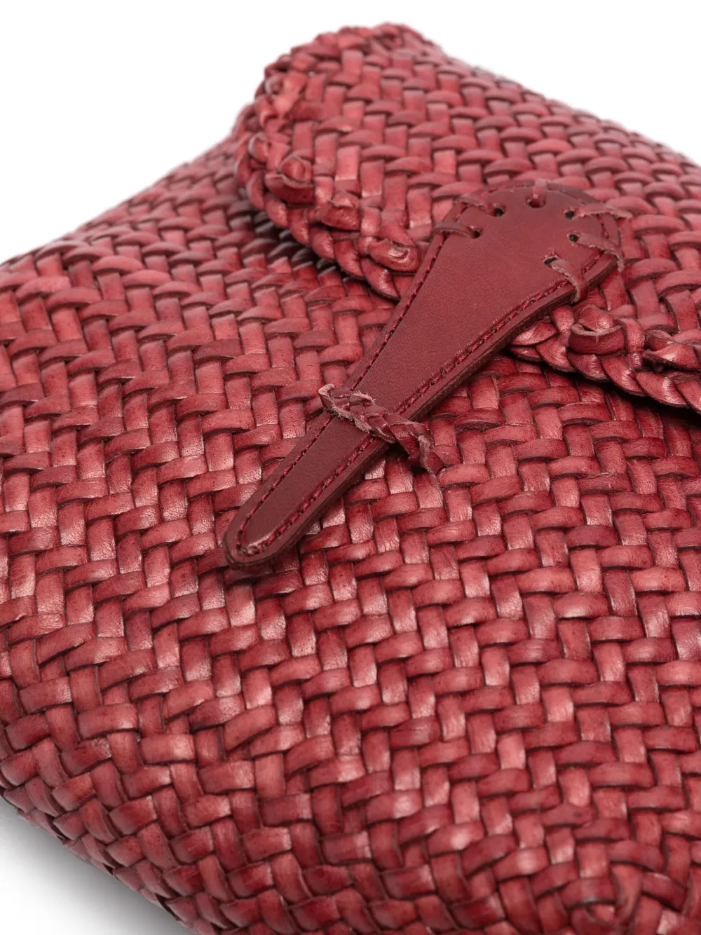 DRAGON DIFFUSION Mini City Woven Crossbody Bag | Red | FARFETCH