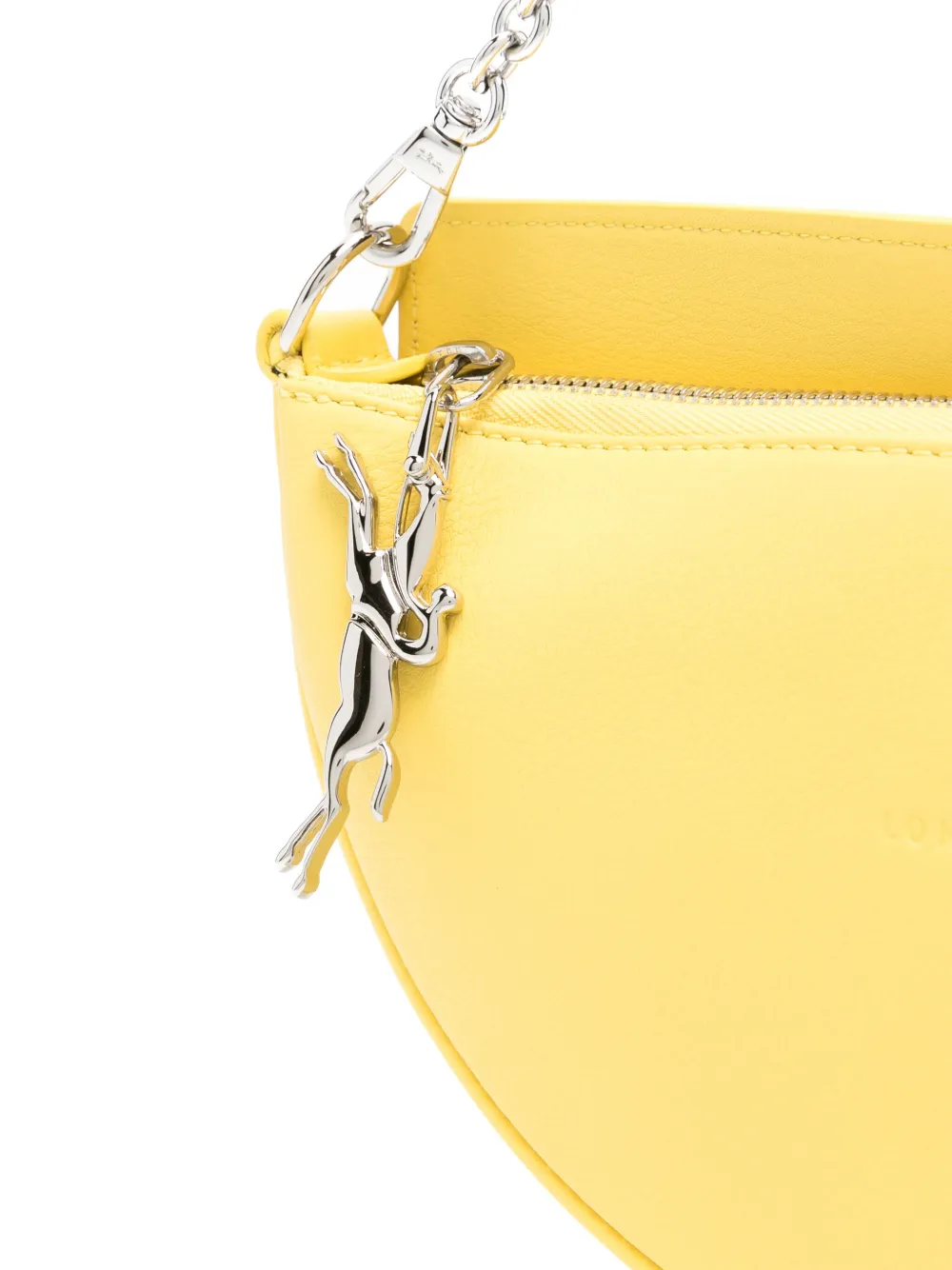 Longchamp Small Smile Leather Crossbody Bag | Yellow | FARFETCH UK