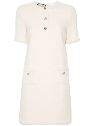 Gucci Double-G Mini Dress | Neutrals | FARFETCH
