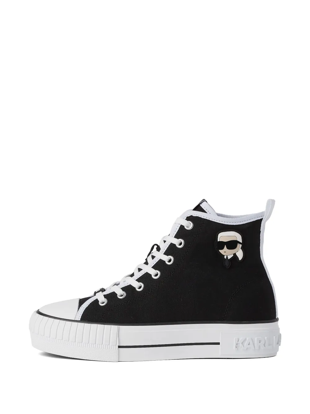 Karl Lagerfeld Ikon Kampus Max NFT high-top Sneakers | Black | FARFETCH UK