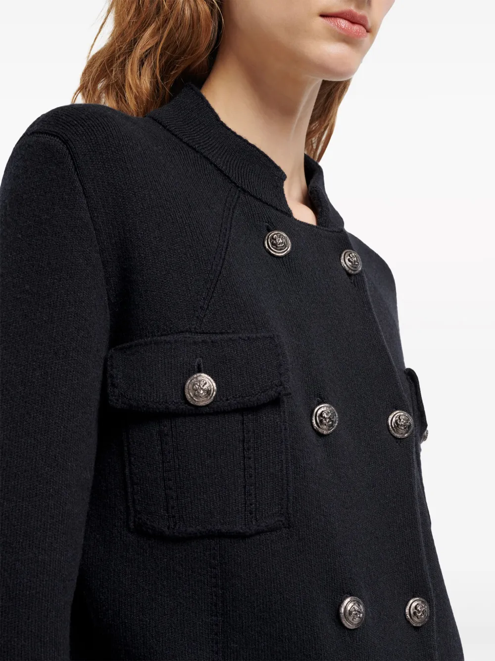 Barrie double-breasted Military Coat | Black | FARFETCH