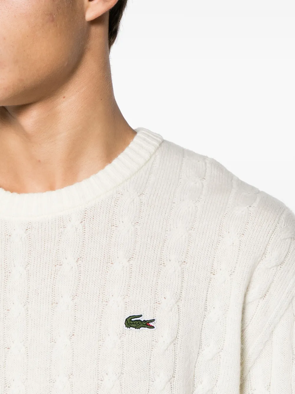 Lacoste Suéter Con Motivo De Piel De Cocodrilo - Farfetch