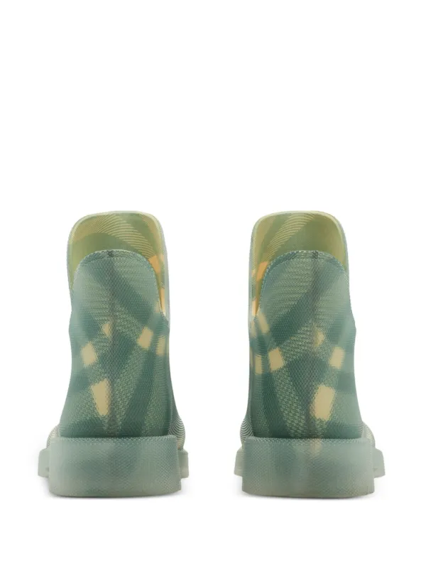 Burberry Marsh Checkered Ankle Boots | Green | FARFETCH Burberry Marsh Checkered Ankle Boots | Green | FARFETCH