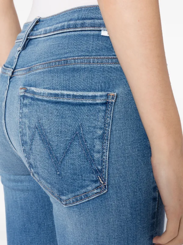 MOTHER The Weekender cotton-blend Flared Jeans | Blue | FARFETCH MOTHER The Weekender cotton-blend Flared Jeans | Blue | FARFETCH
