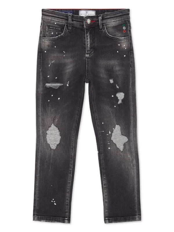 junior black ripped jeans