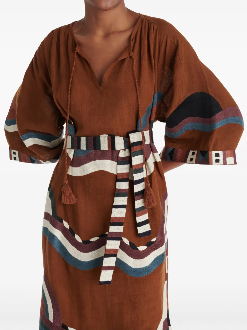 ERES Horizon Embroidered Linen Dress - Farfetch