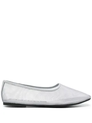 Senso Dena Mesh Ballerina Shoes | Silver | FARFETCH UK