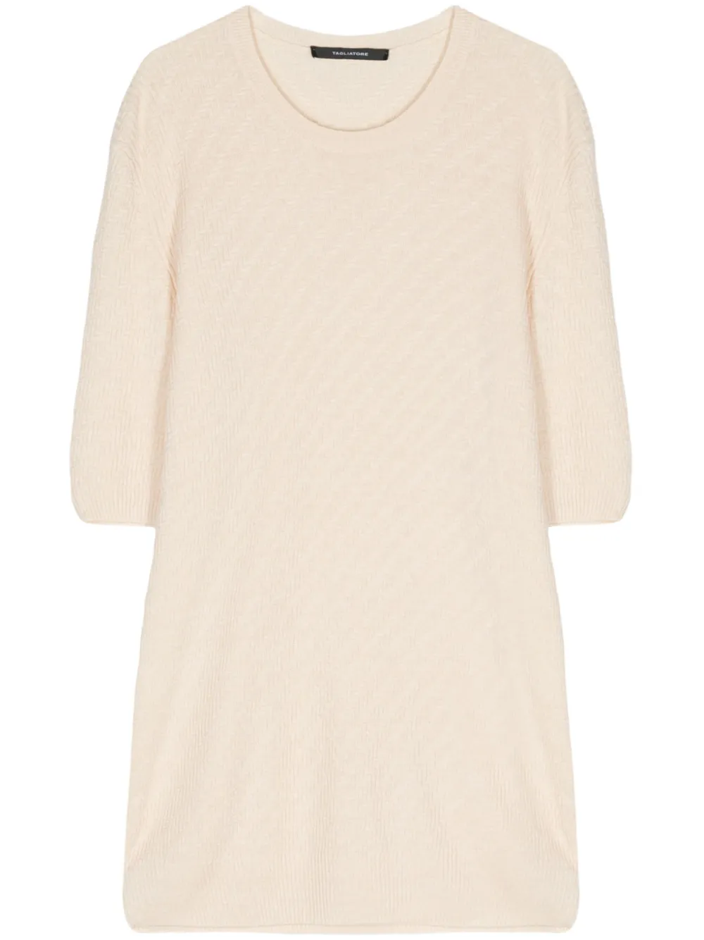 Tagliatore ribbed-edge Textured T-shirt - Farfetch