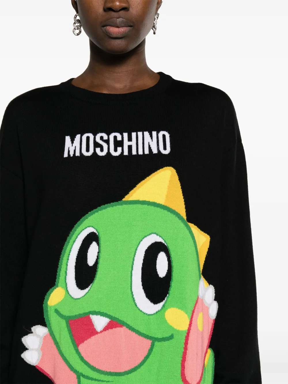 Moschino Cartoon-Embroidered Fine-Knit Mini Dress Price in India ...