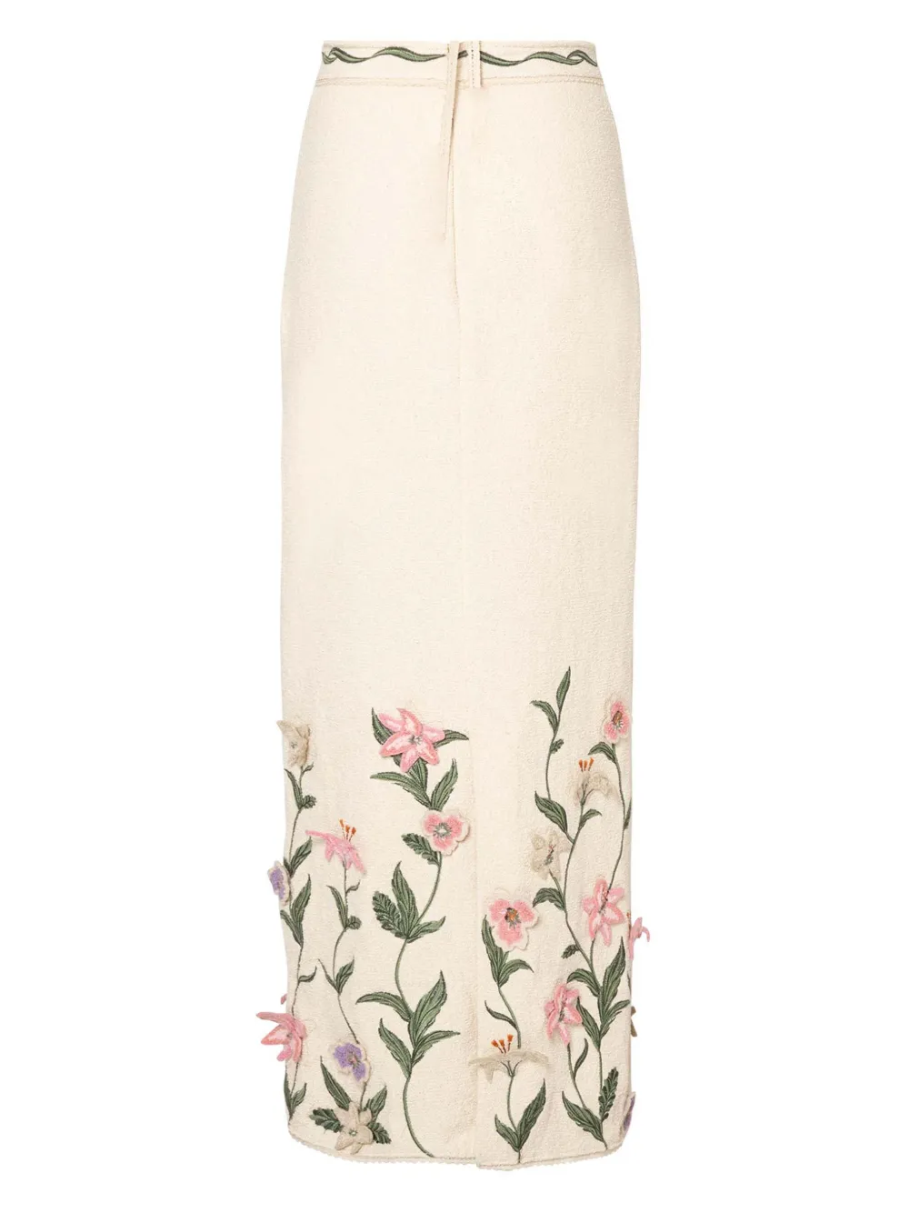 Agua By Agua Bendita Chlorella floral-embroidery Skirt | Neutrals ...