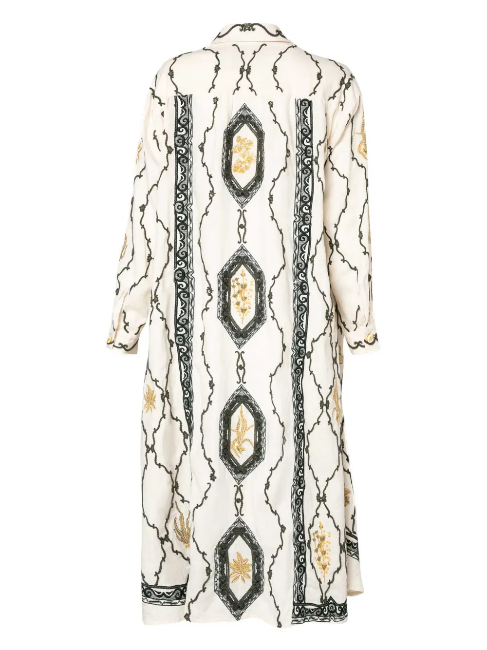 Agua By Agua Bendita Frida Calado Linen Maxi Shirt - Farfetch