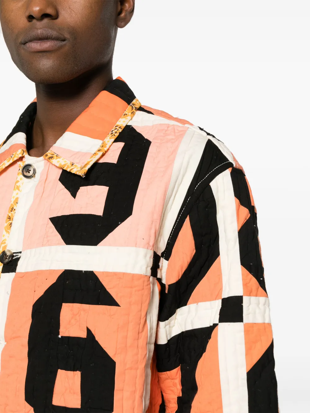 BODE Letter Block quilted jacket | Smart Closet