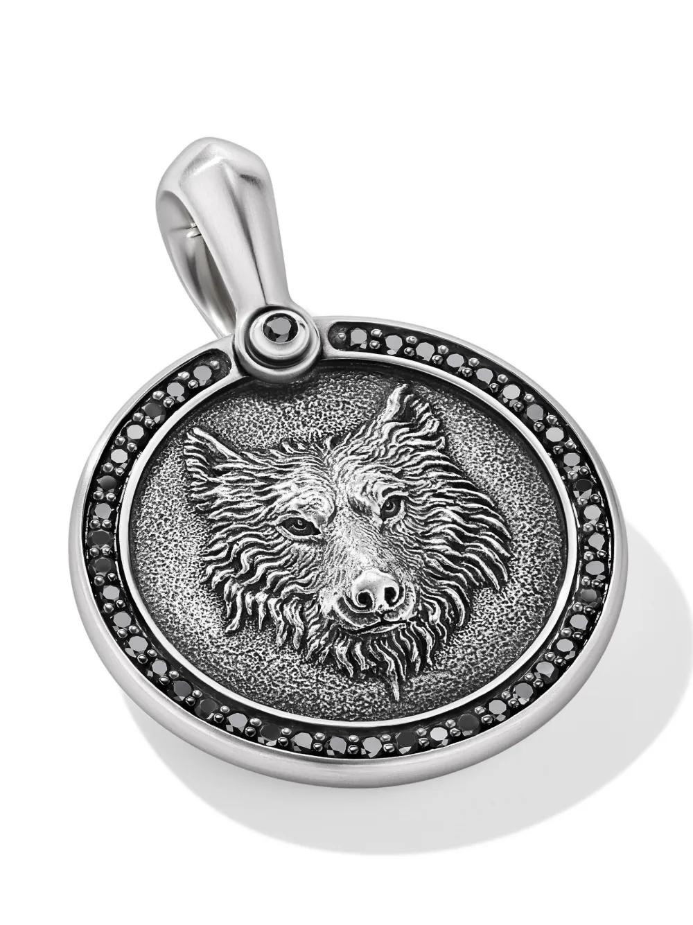 David Yurman sterling silver Wolf diamond pendant | Smart Closet
