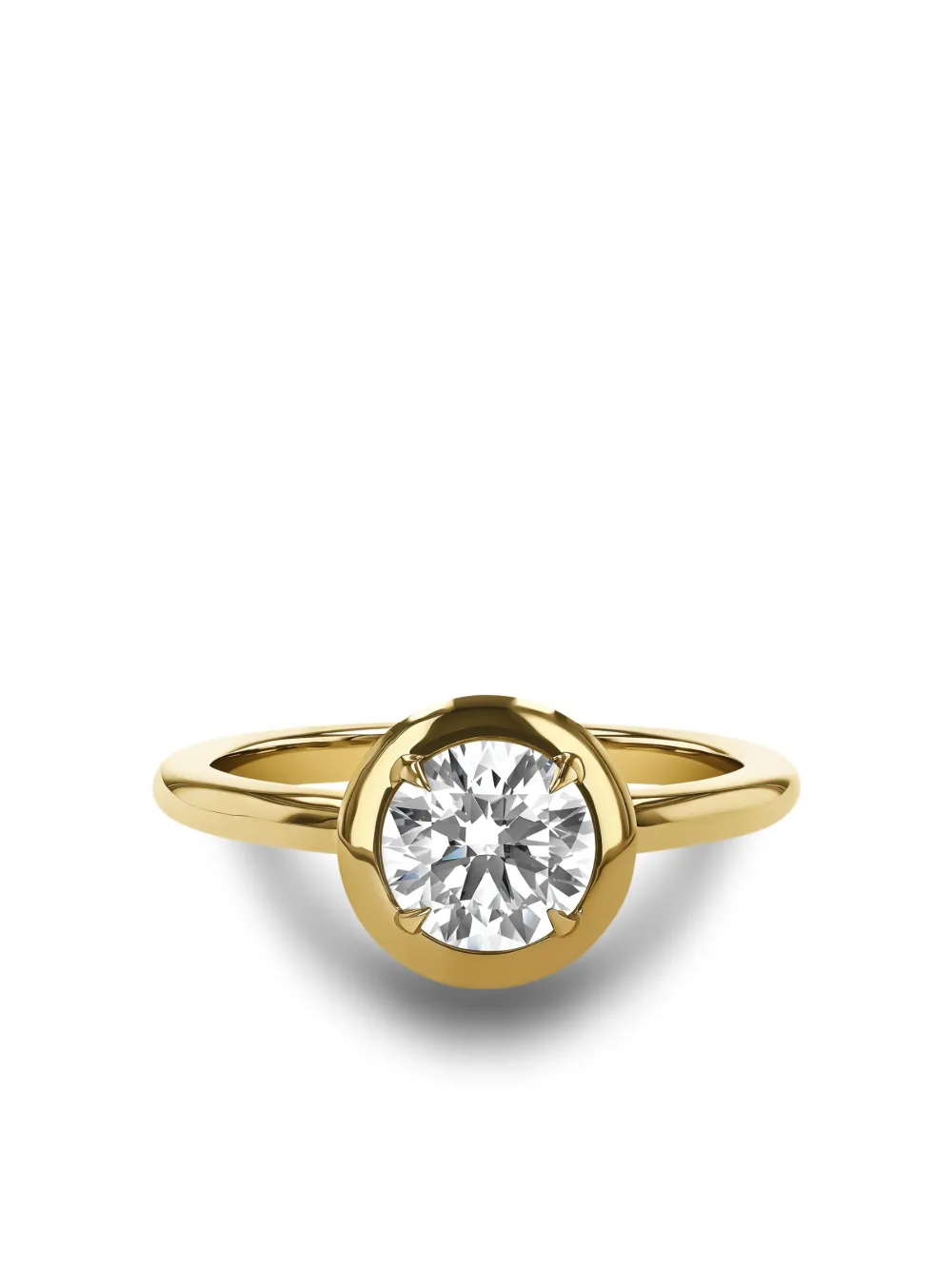 Pragnell 18kt Yellow Gold Skimming Diamond Ring - Farfetch