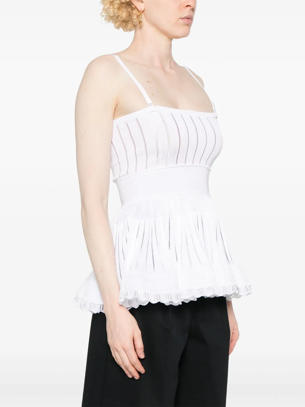 Alaïa Crinoline Top | White | FARFETCH