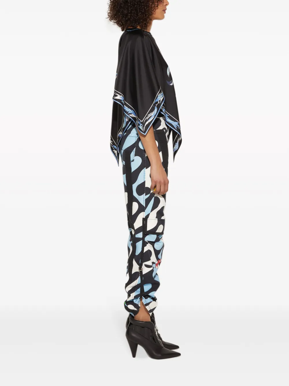 PUCCI T nica De Seda Con Estampado Dalia Negro FARFETCH MX PUCCI T nica De Seda Con Estampado Dalia Negro FARFETCH MX