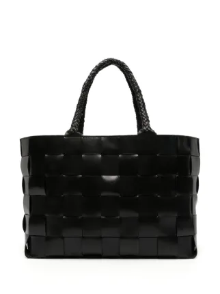 DRAGON DIFFUSION Japan Interwoven Leather Tote Bag | Black | FARFETCH TW