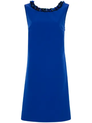 P.A.R.O.S.H. crystal-embellished Midi Dress | Blue | FARFETCH
