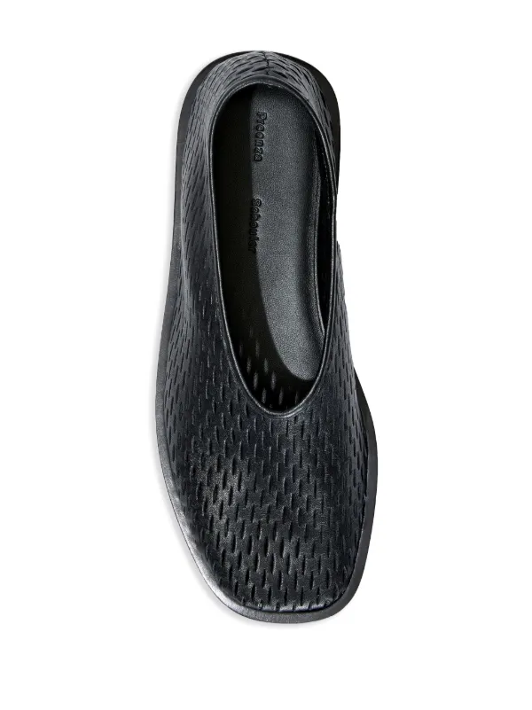 Proenza Schouler Square Perforated Slippers | Black | FARFETCH Proenza Schouler Square Perforated Slippers | Black | FARFETCH