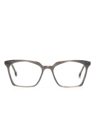 L.A. EYEWORKS Levi square-frame Glasses | Grey | FARFETCH