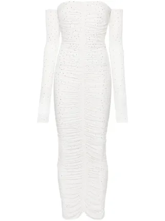 Alex Perry crystal-embellished Dress | White | FARFETCH