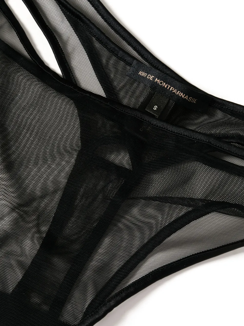 Kiki De Montparnasse Maxim Layered Sheer Thong | Black | FARFETCH