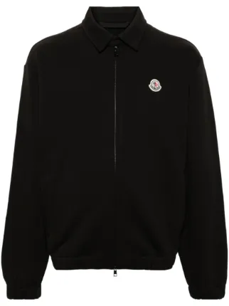 Moncler zip-up Jersey Cardigan | Black | FARFETCH