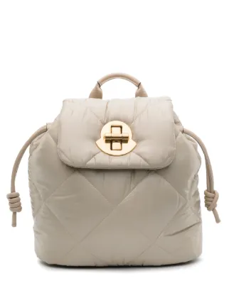 Moncler Puf Quilted Backpack | Brown | FARFETCH