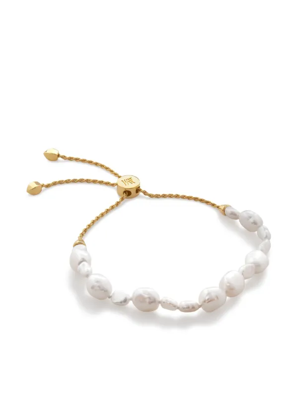 Monica Vinader Nura Reef Pearl Friendship Bracelet White FARFETCH